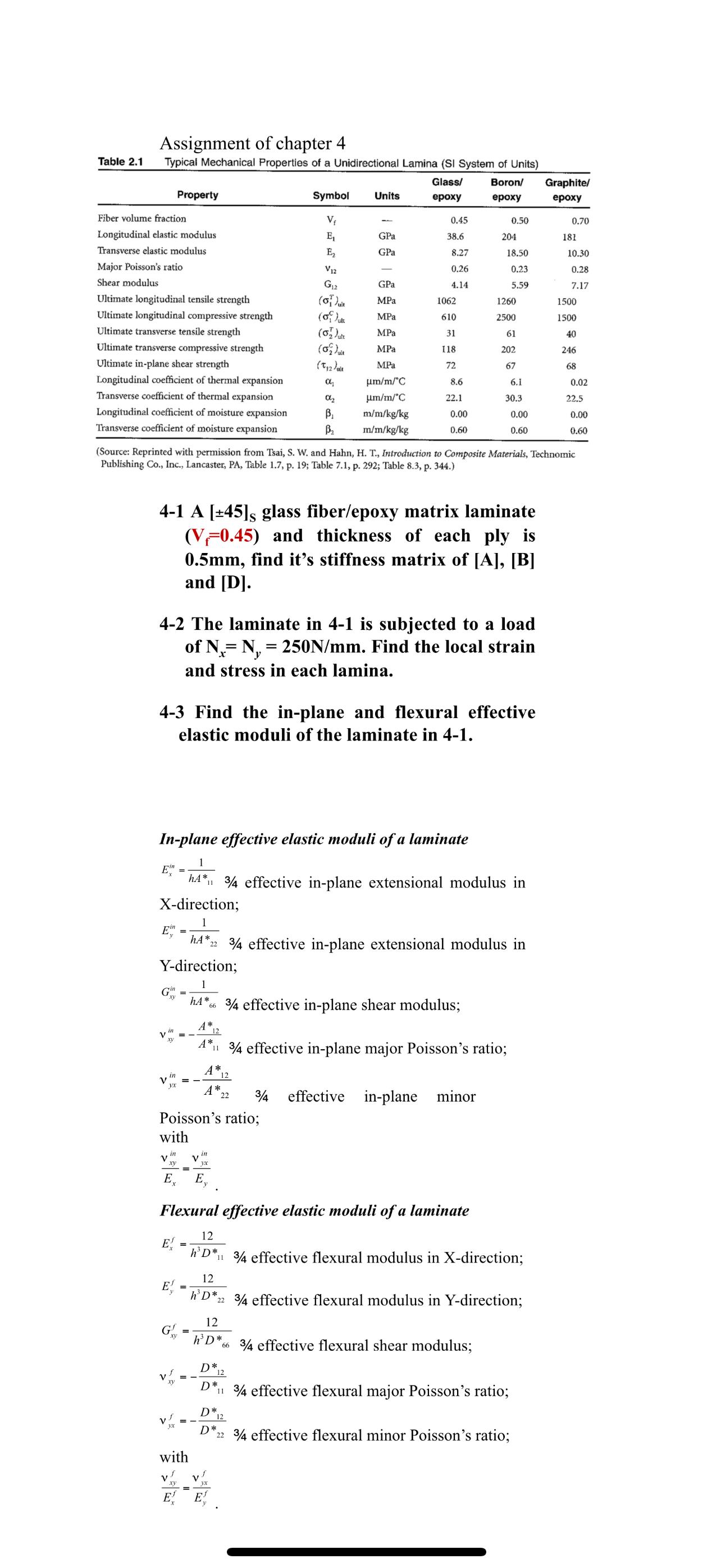 Solved Assignment of chapter 4Table 2.1 ﻿Typical Mechanical | Chegg.com
