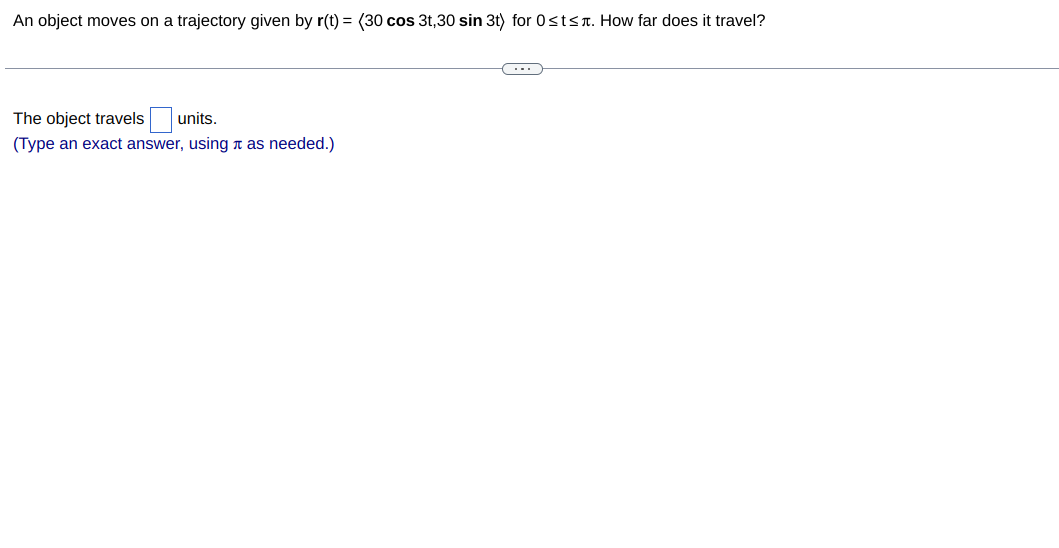 Solved An object moves on a trajectory given by | Chegg.com