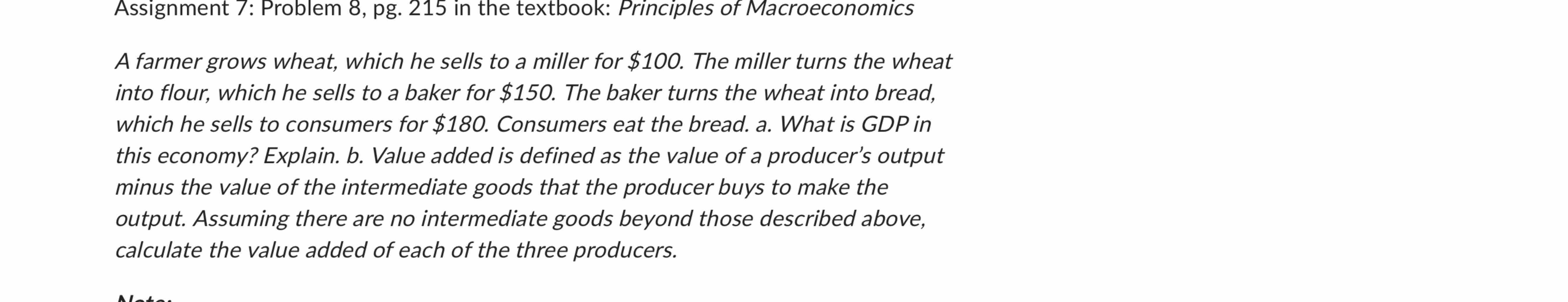 Solved Assignment 7: Problem 8, ﻿pg. 215 ﻿in the textbook: | Chegg.com