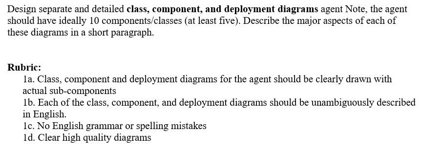 Solved Design separate and detailed class, component, and | Chegg.com