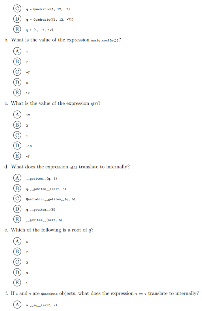 Solved q[x] of a 2a of a Problem 3. Consider an immutable | Chegg.com