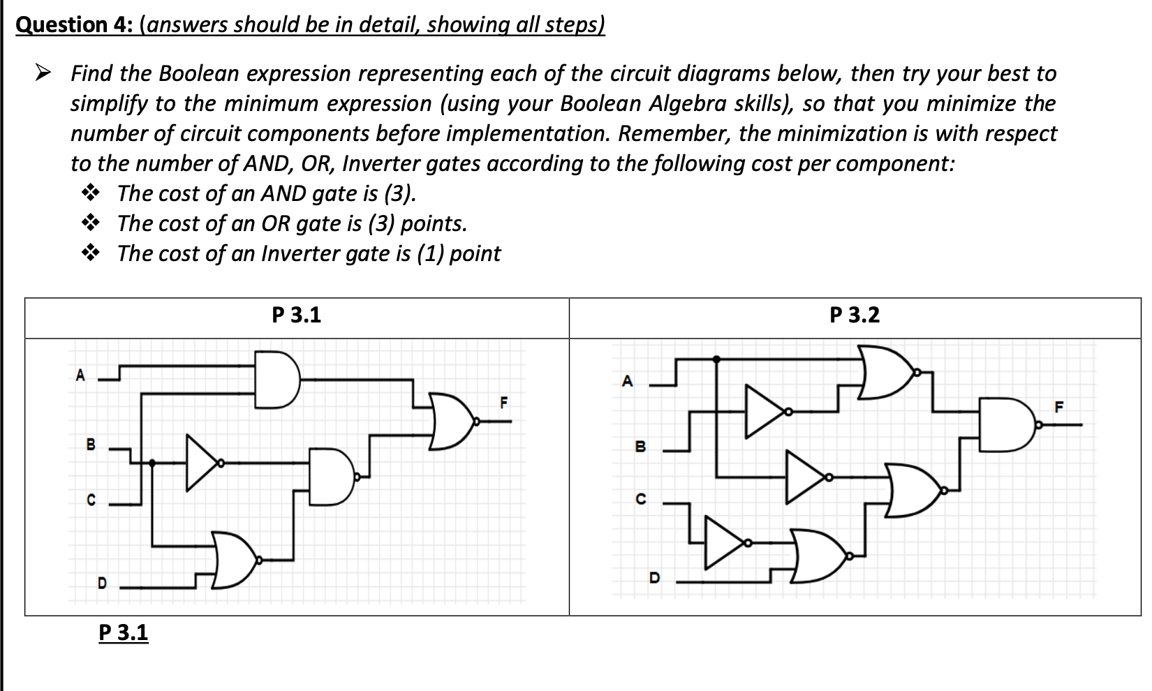 Solved Question 4: (answers should be in detail, showing all | Chegg.com