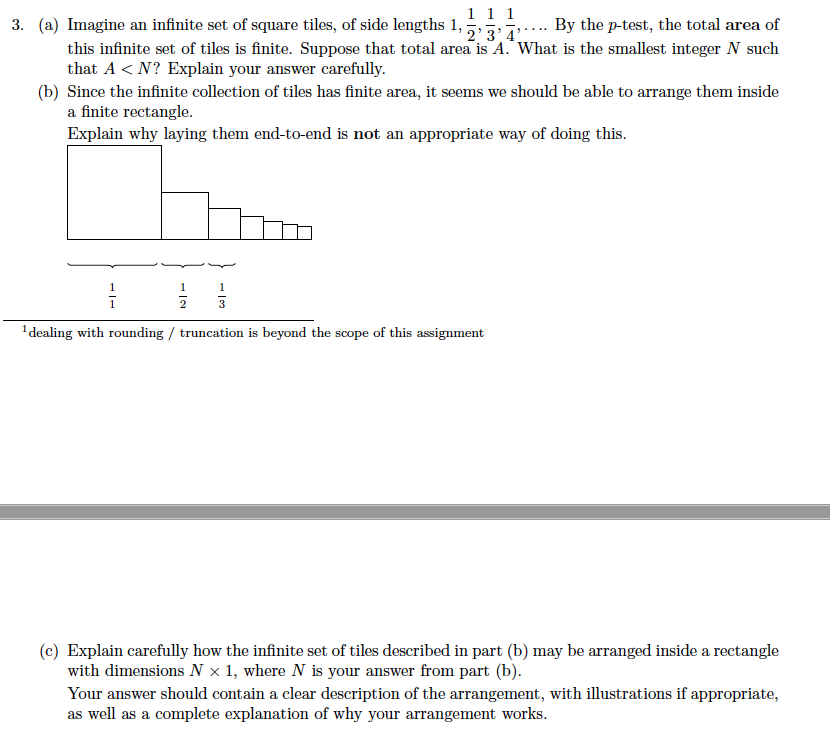 Solved (a)Imagine an infinite set of square tiles, of | Chegg.com