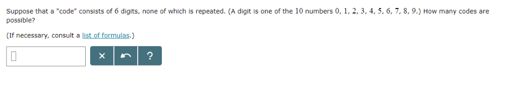 Solved Suppose that a "code" consists of 6 digits, none of | Chegg.com