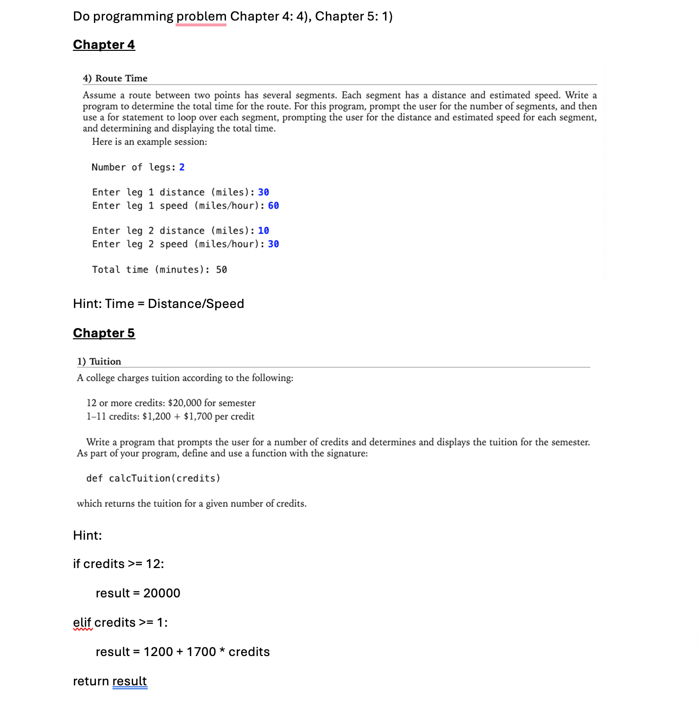 Solved Chapter 4Route TimeAssume a route between two points | Chegg.com