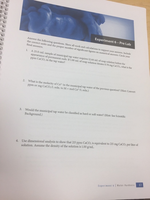 Solved Experiment 6-Pre Lab Answer the following questions. | Chegg.com