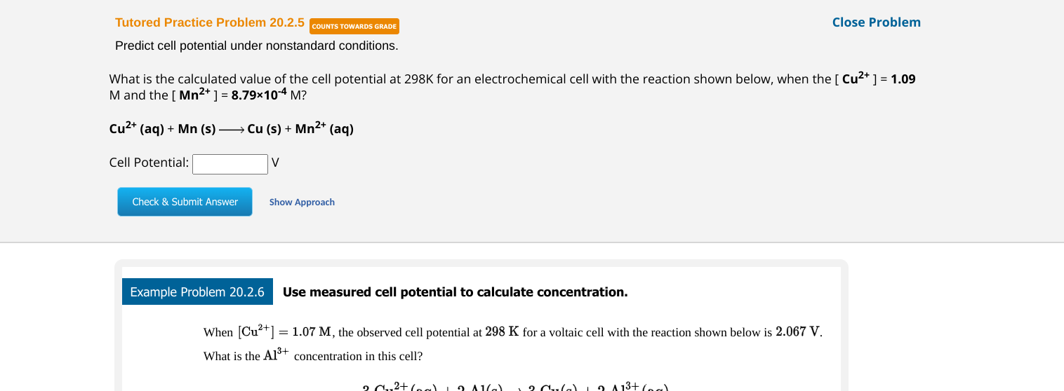 Solved Predict cell potential under nonstandard conditions. | Chegg.com