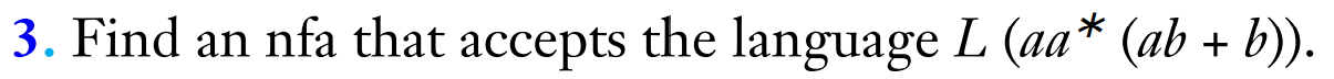 Solved 3. Find an nfa that accepts the language | Chegg.com