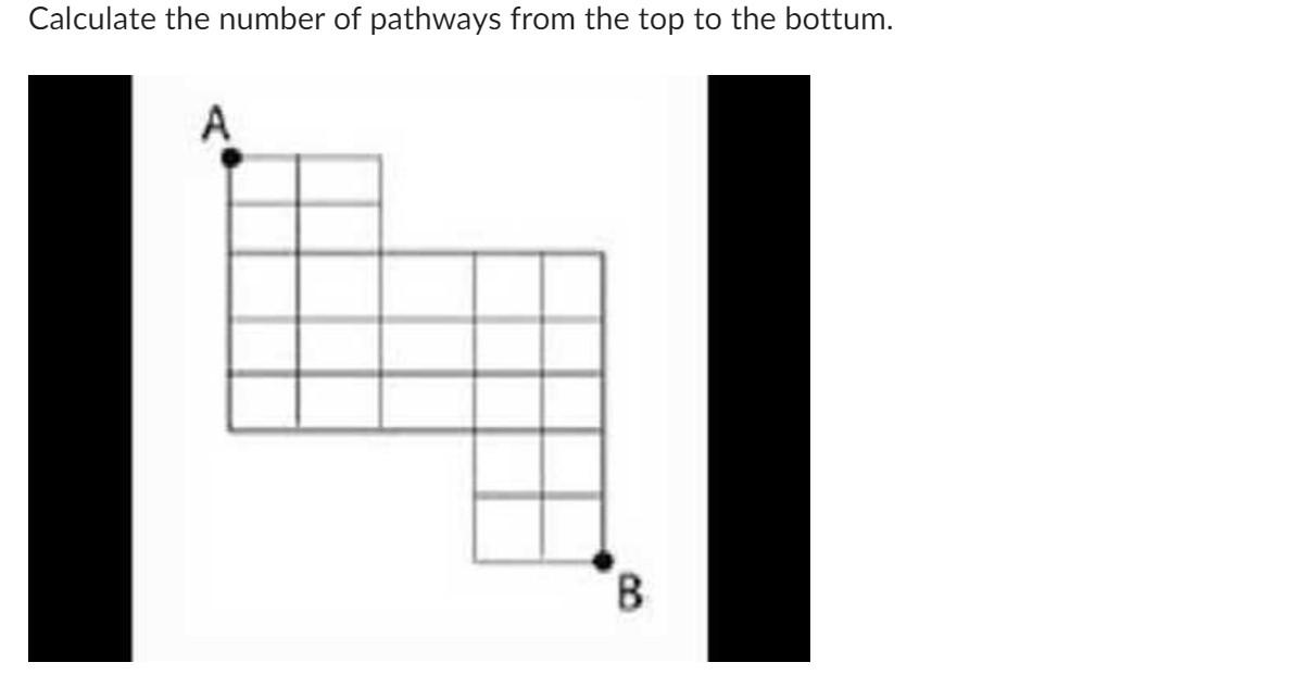 Solved Calculate the number of pathways from the top to the | Chegg.com