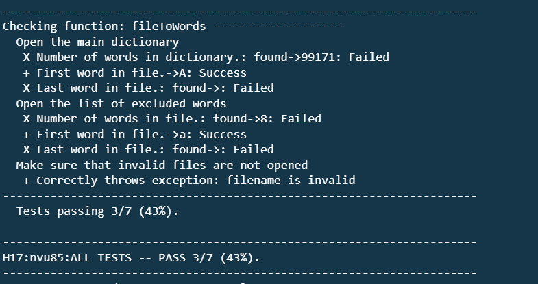 Solved abc) A Spell Checker Part I T he homework problems | Chegg.com