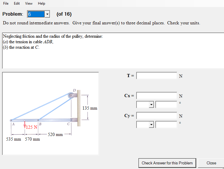 Solved File Edit View Help Problem: 6 (of 16) Do not round | Chegg.com