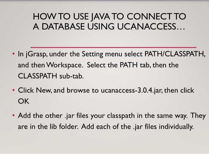 Solved Use classes (.accdb). Create a GUI that allows you to | Chegg.com