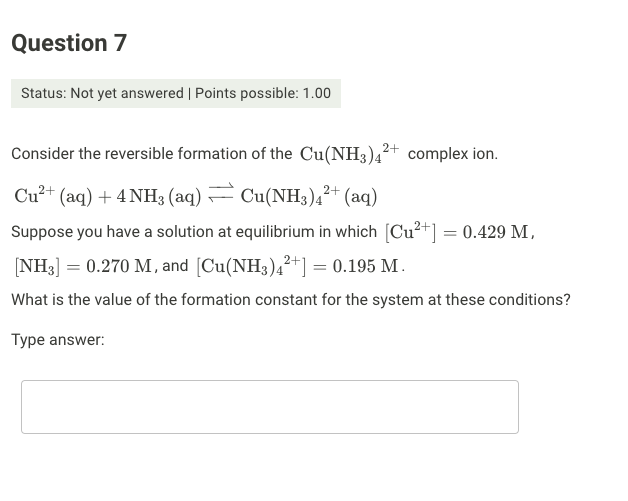 Solved Question 7 Status: Not yet answered | Points | Chegg.com