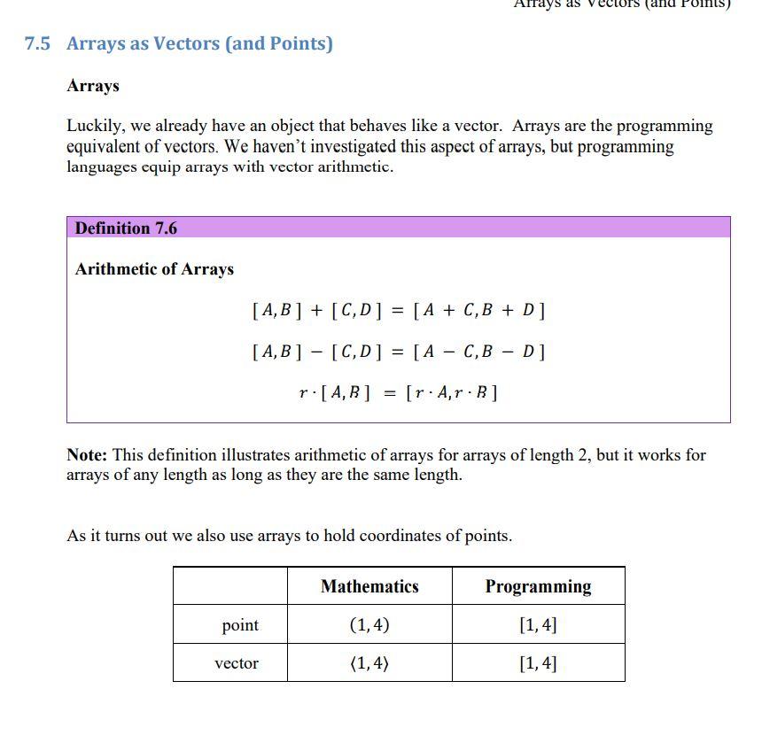 Solved Section 7.5 (3) a,b, and (question #1) that's all! | Chegg.com