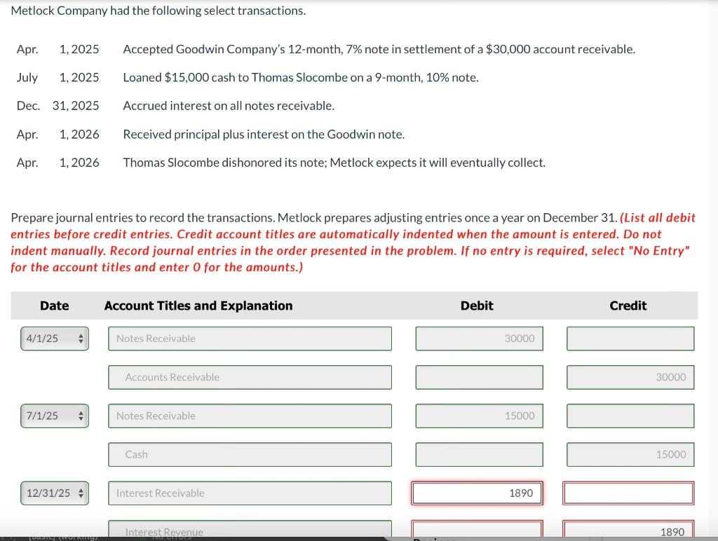 Solved Metlock Company had the following select | Chegg.com