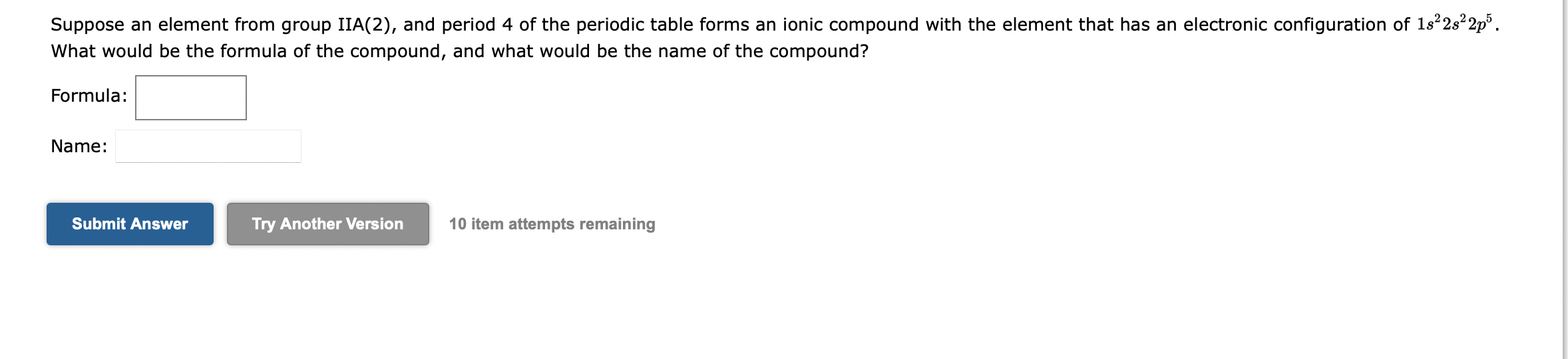 Solved Suppose an element from group IIA(2), and period 4 of | Chegg.com