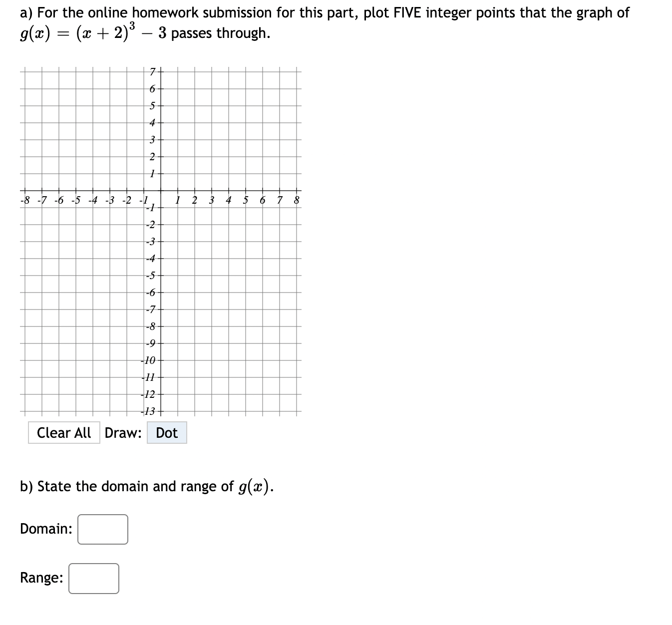 Solved a) ﻿For the online homework submission for this part, | Chegg.com