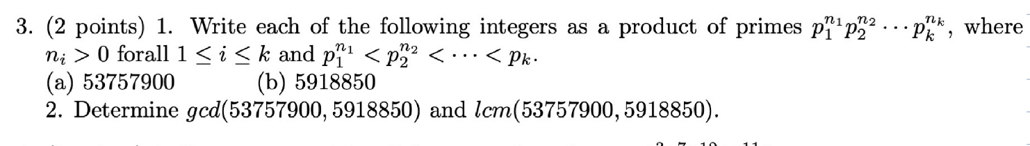 Solved 3. (2 points) 1. Write each of the following integers | Chegg.com