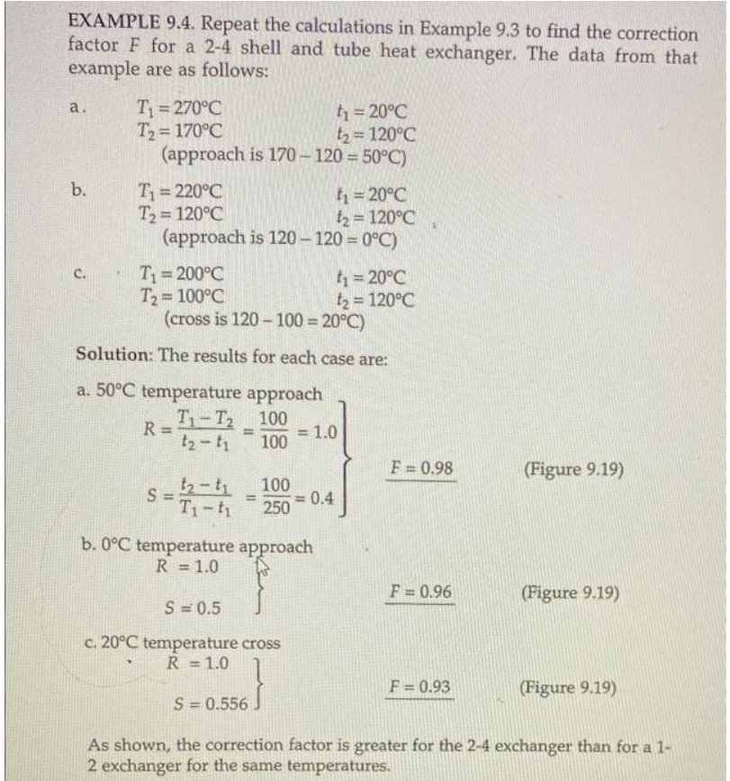 Solved EXAMPLE 9.4. Repeat the calculations in Example 9.3 | Chegg.com
