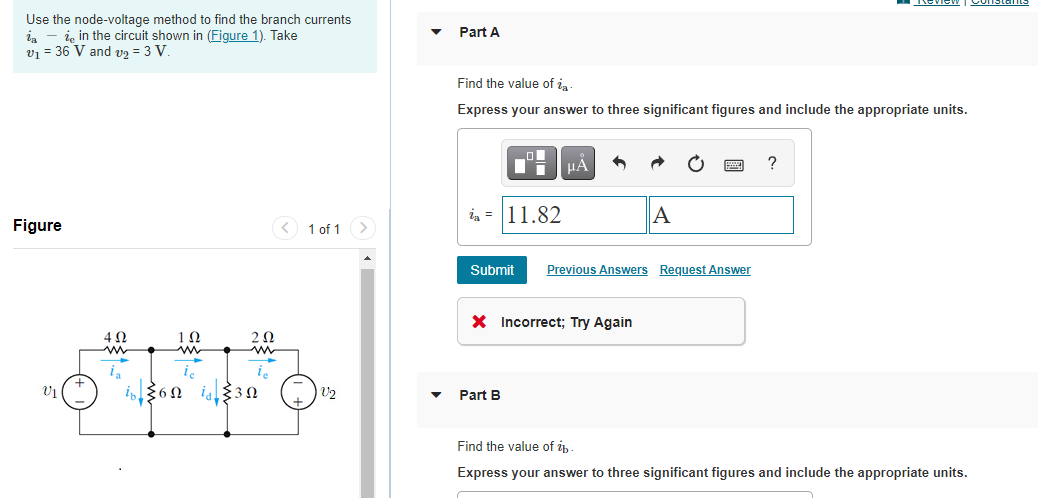 Solved Use the node-voltage method to find the branch | Chegg.com