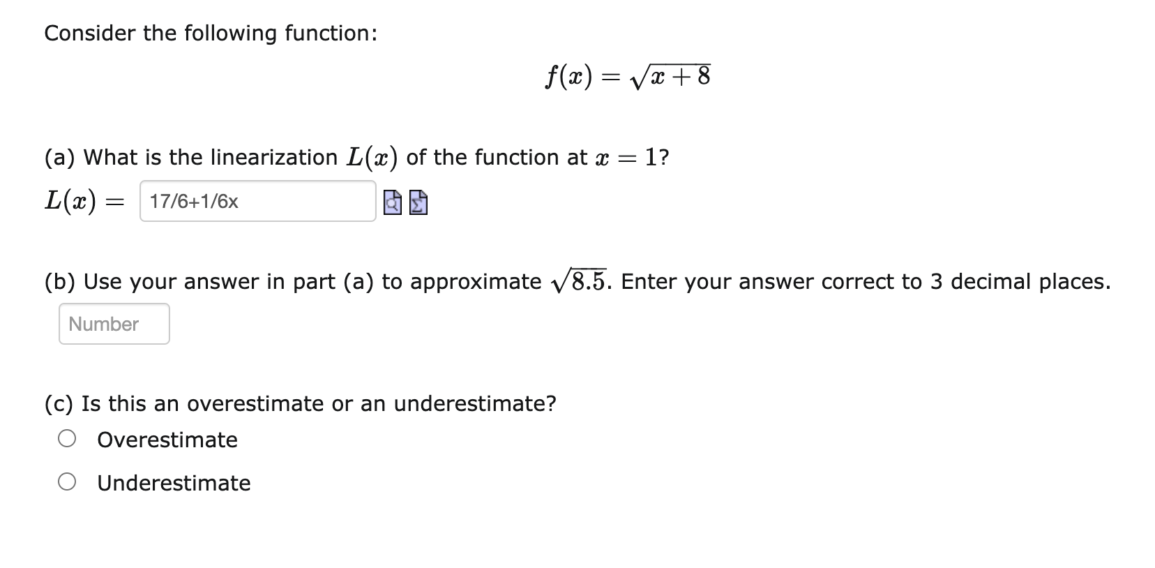 Solved Consider the following function: f(x)=x+8 (a) What is | Chegg.com