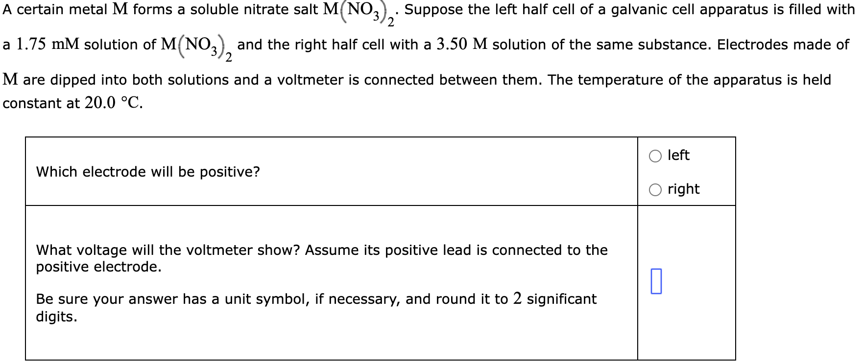 Solved A certain metal M forms a soluble nitrate salt | Chegg.com