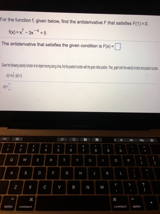 Solved For the function f, given below, find the | Chegg.com