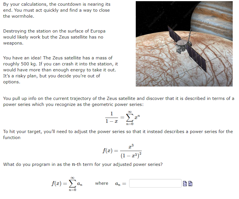 Solved By your calculations, the countdown is nearing its | Chegg.com