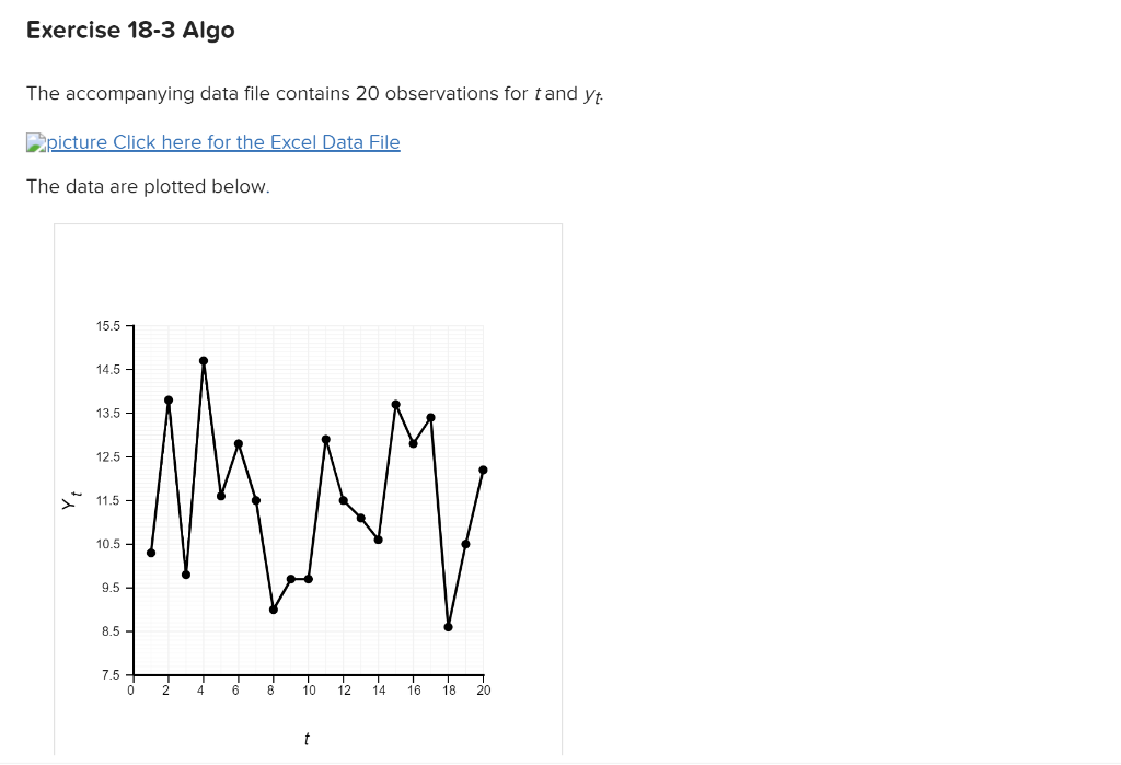 Solved Exercise 18-3 Algo The accompanying data file | Chegg.com