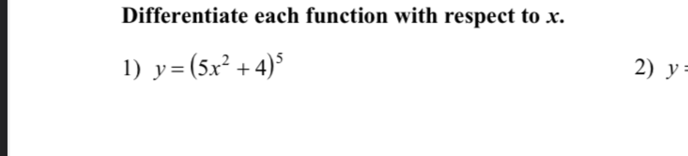 Solved Differentiate each function with respect to | Chegg.com Solved Differentiate each function with respect to | Chegg.com