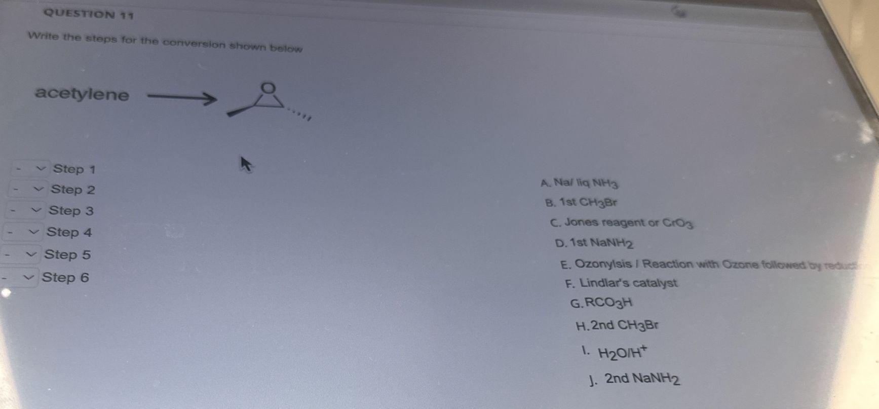 Solved Write the steps for the conversion strown below | Chegg.com