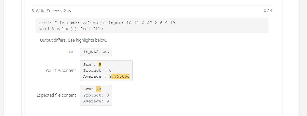 Solved Need help with Basic File I/O C program in Zybooks as | Chegg.com