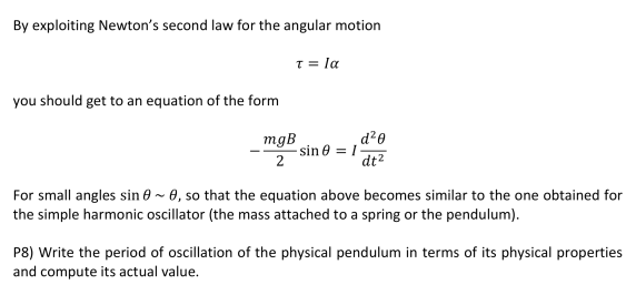 Solved Problem 3: Torque and Periodic Motion Pivot Consider | Chegg.com