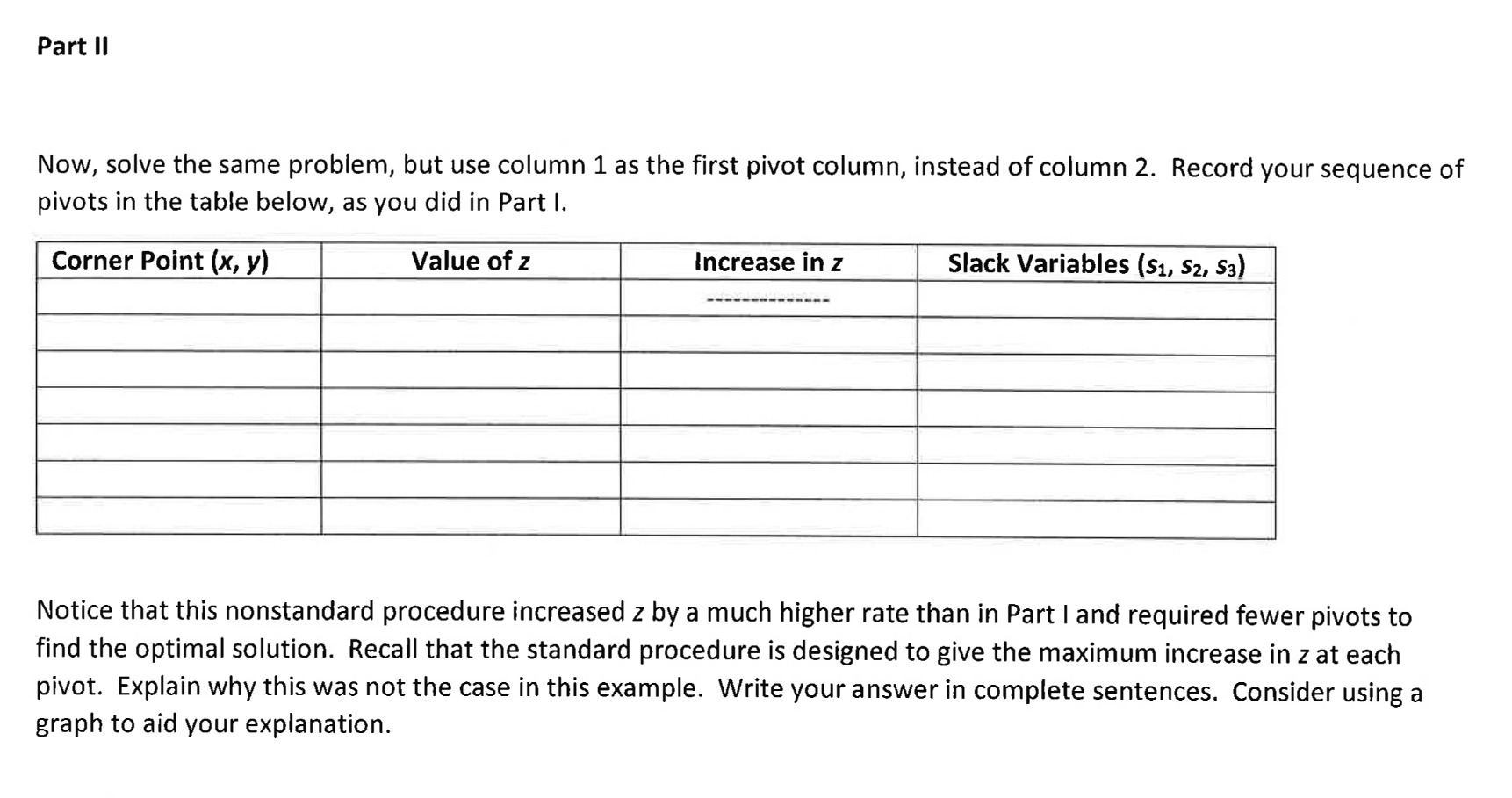 Solved For The Following Linear Program Solve Using The 