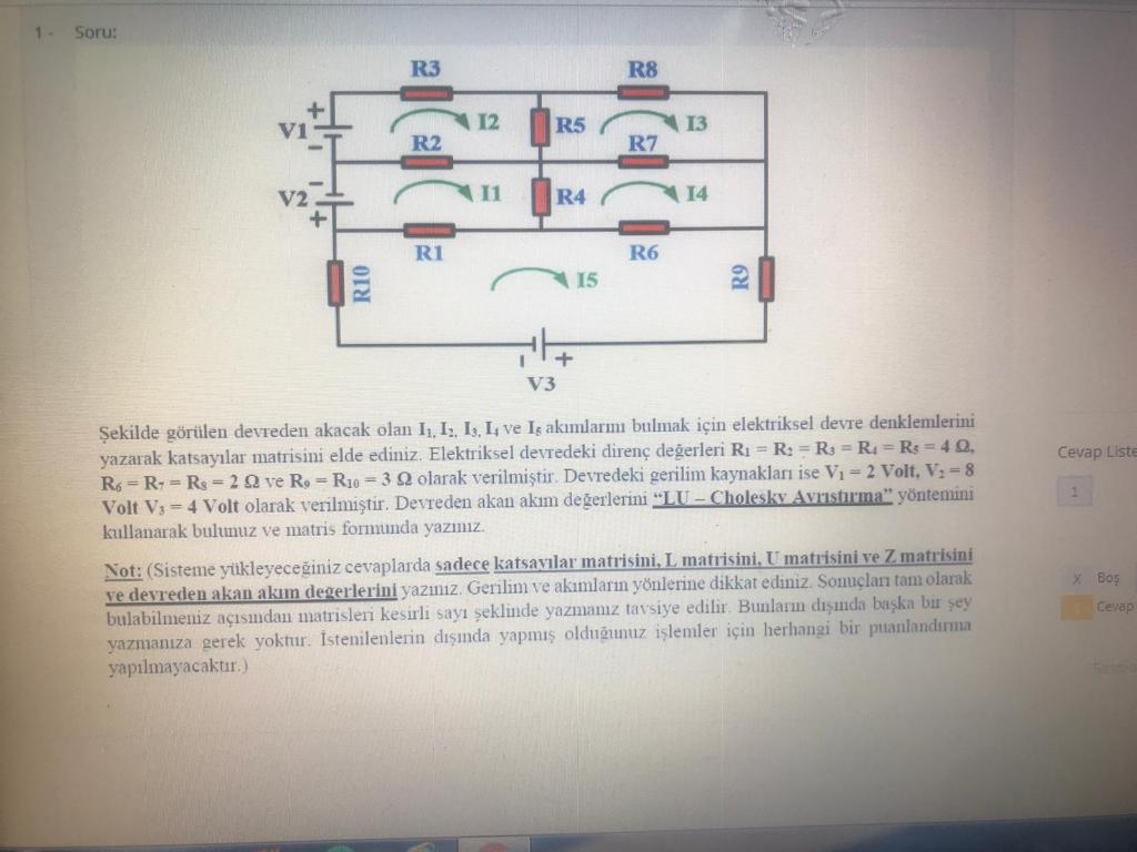 Solved To find the currents I1, I2, I3, I4 and I5 that will | Chegg.com