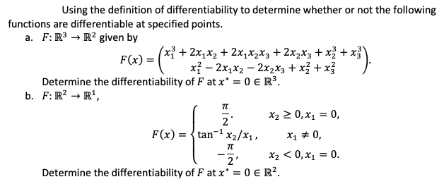 Using the definition of differentiability to | Chegg.com
