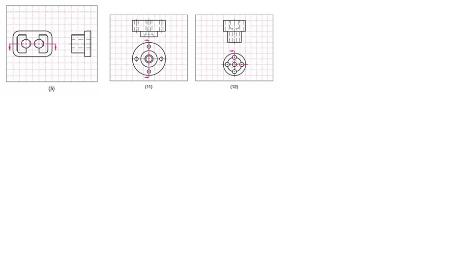Solved Problem 3. Sketch the three multiviews of the object | Chegg.com