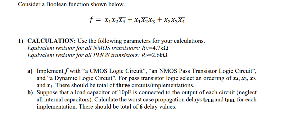 Solved Consider A Boolean Function Shown Below 9489