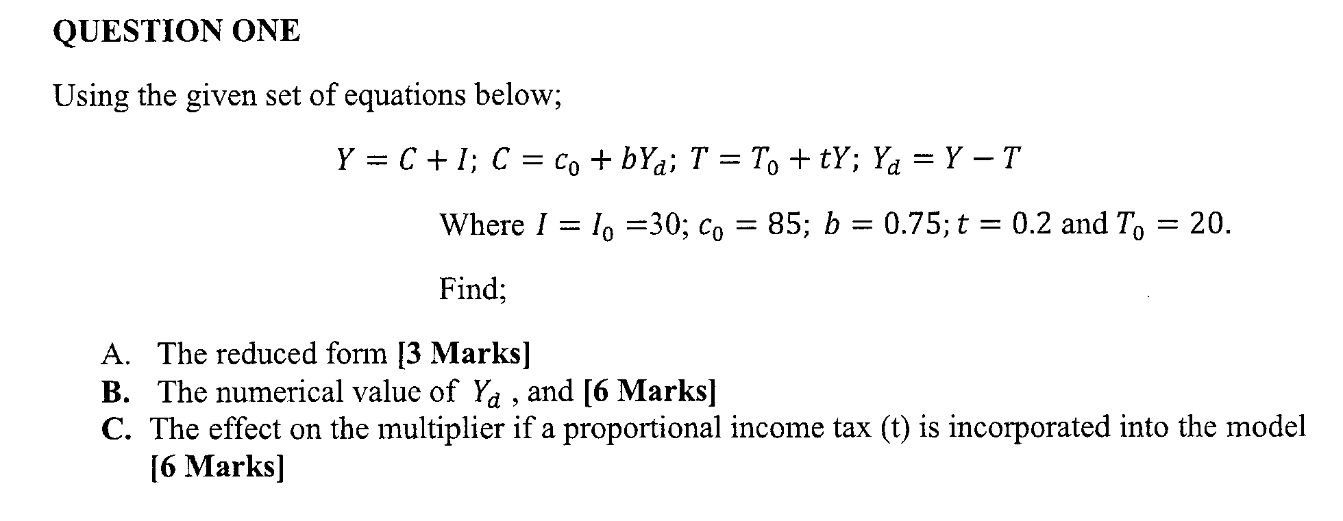 Solved Using the given set of equations below; | Chegg.com