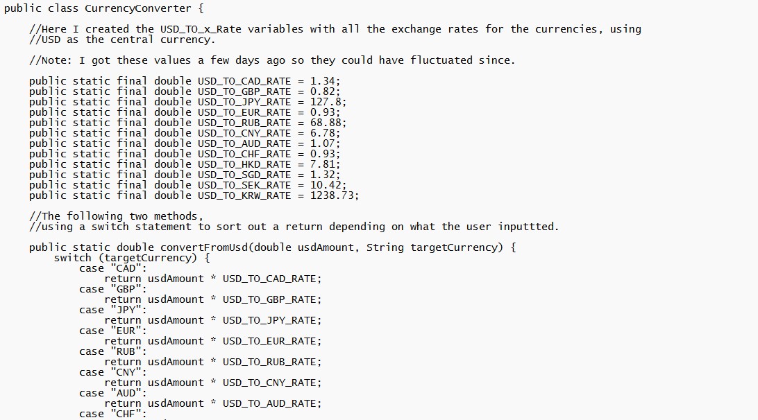 Solved Code giving out weird answer (Java) So far I have | Chegg.com