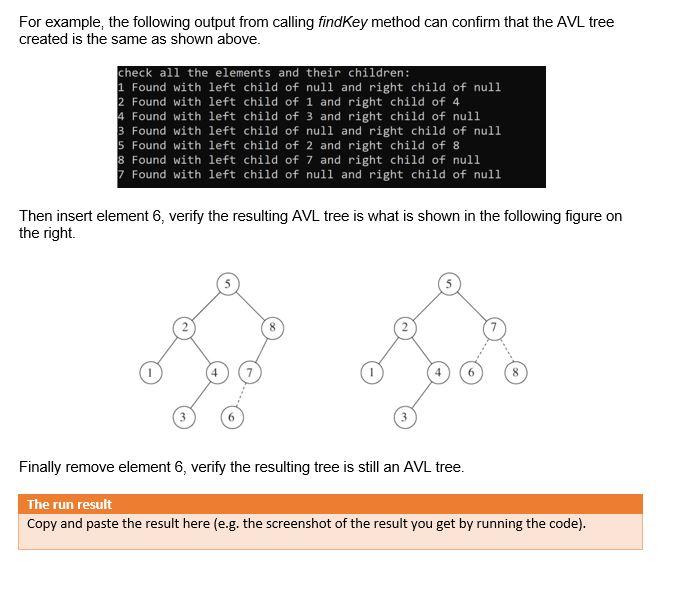 Solved 4. (Building AVL) Understand the AVL implementation | Chegg.com