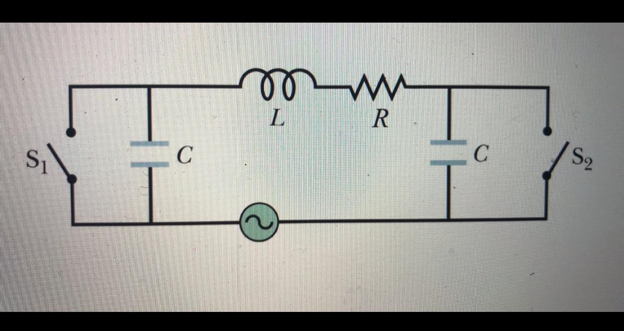 Solved An RLC series circuit contains two identical | Chegg.com