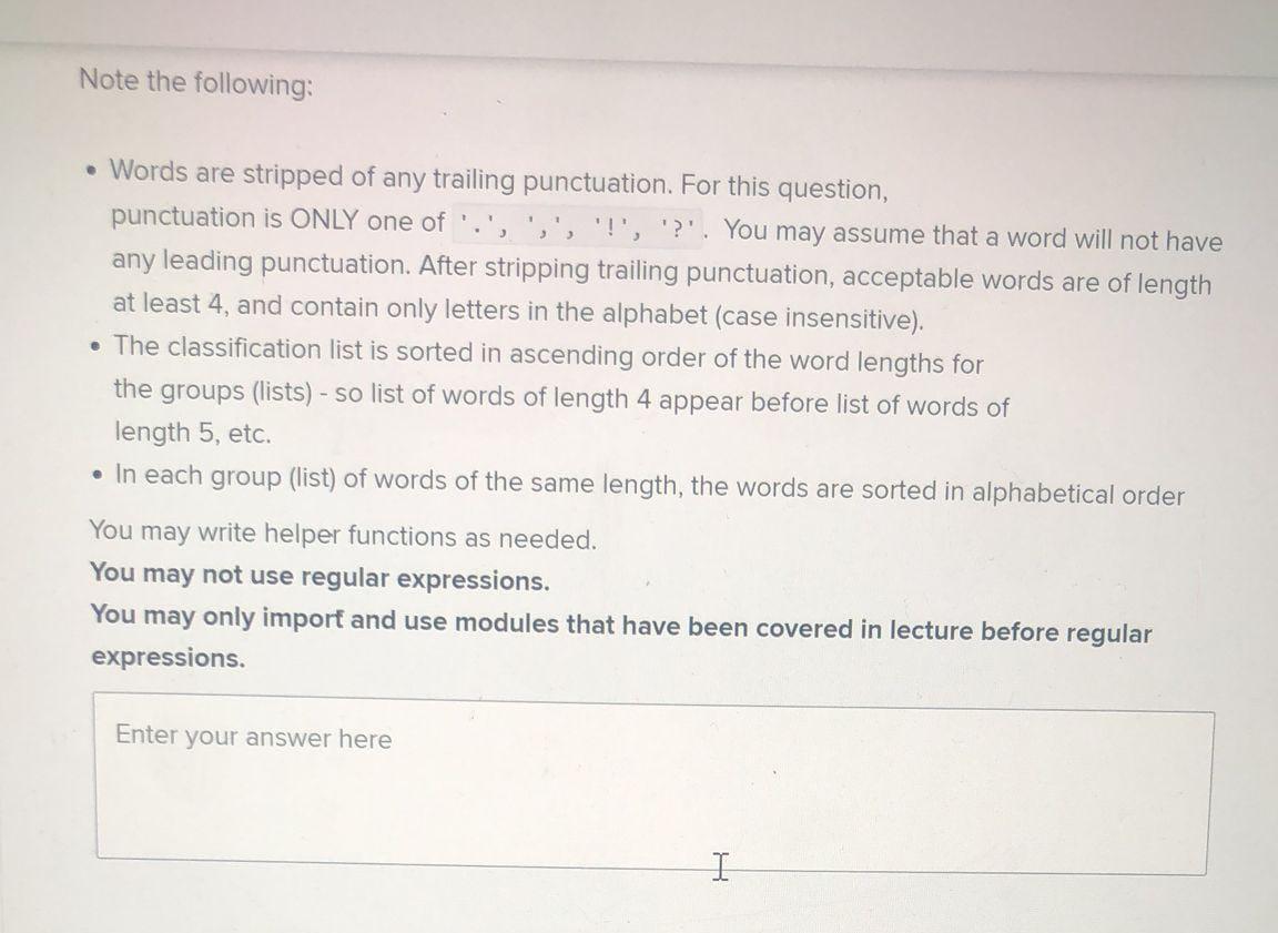 Solved Q2 18 Points Write a function named classify that | Chegg.com