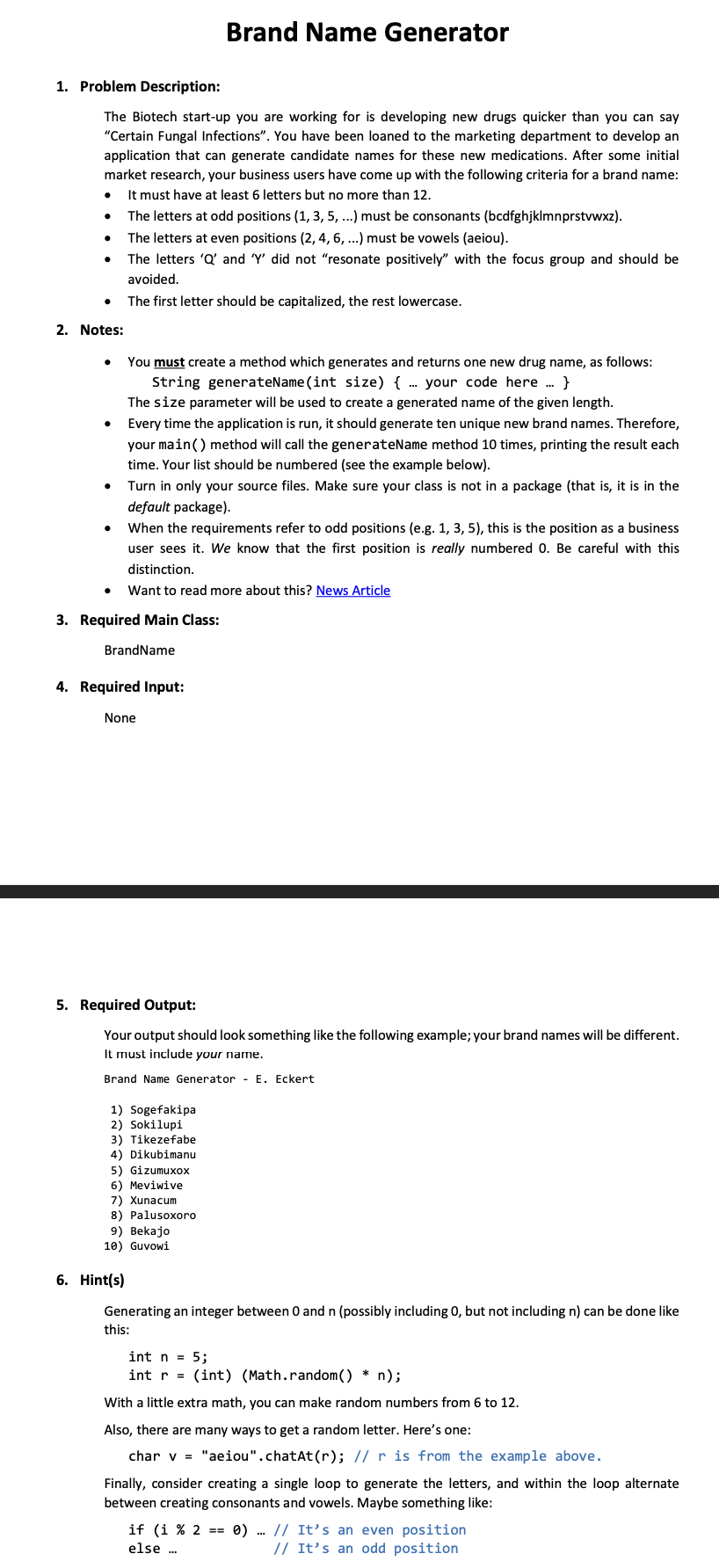 Solved 1 Problem Description The Biotech Start Up You Are 0312