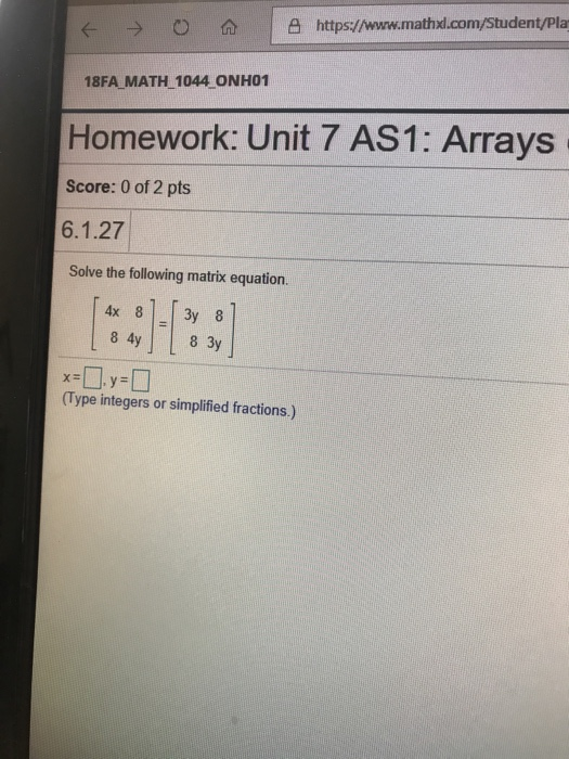 Solved KO https/www.mathxl.com/Student/Pla 18FA MATH 1044 | Chegg.com