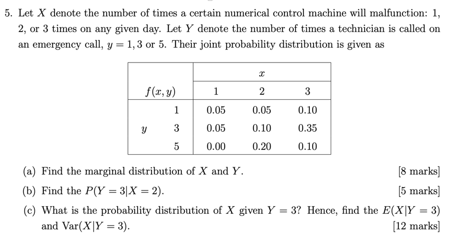 Solved 5. Let X denote the number of times a certain | Chegg.com