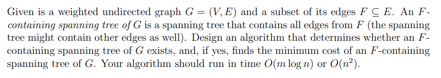 Solved Input specification: the first line contains n and m | Chegg.com