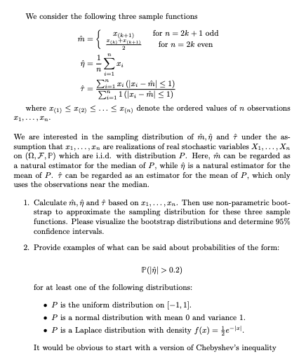 Solved We consider the following three sample | Chegg.com