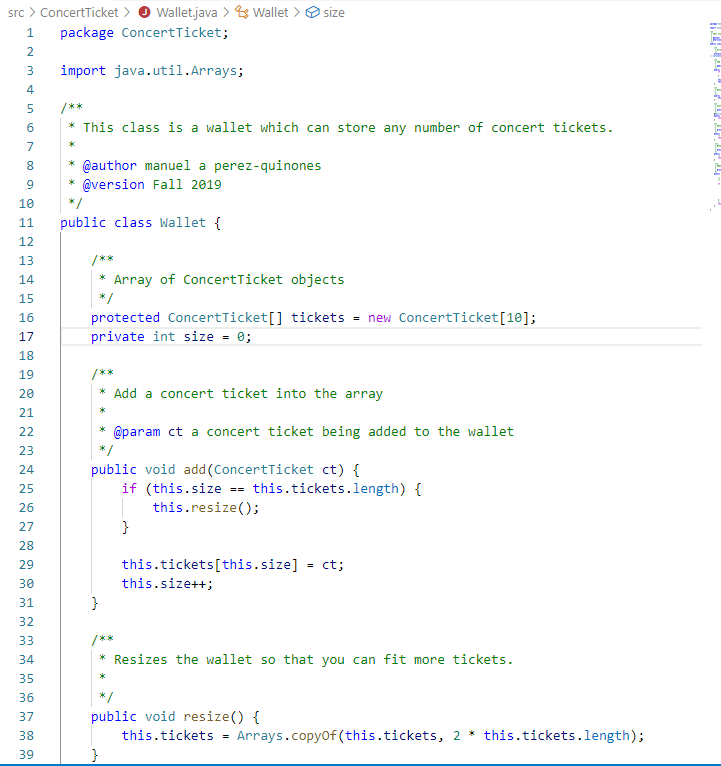 Solved 1. Here are the files in your project for the pacakge | Chegg.com
