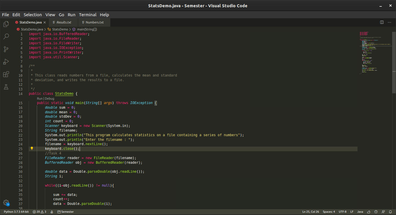 Task #4 Calculating the Mean Now we need to add | Chegg.com
